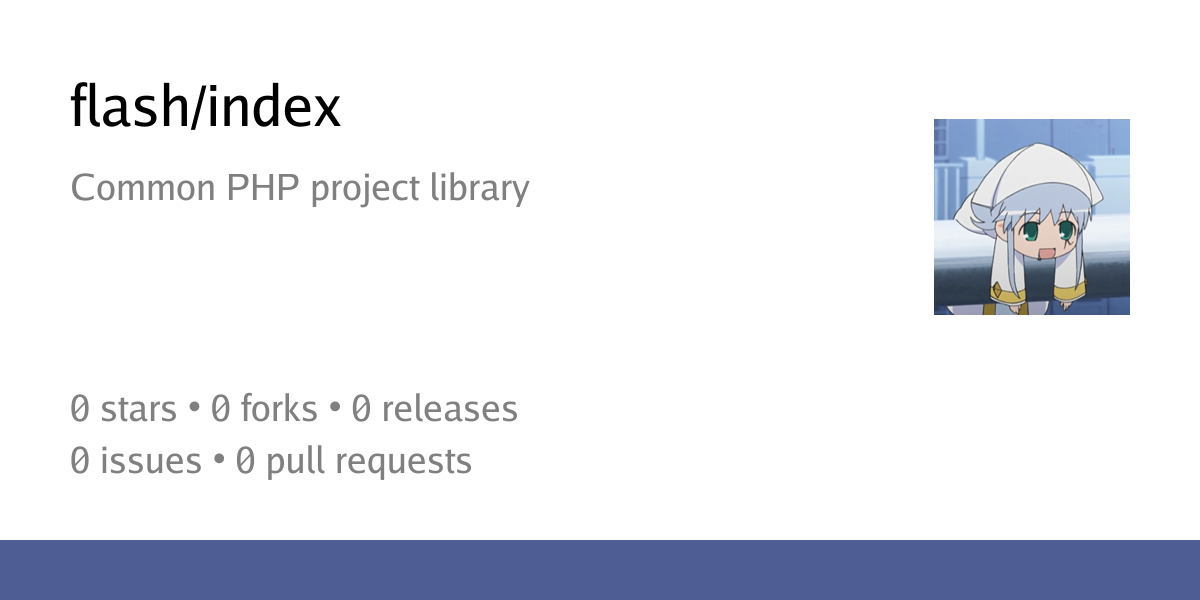 flash/index: Common PHP project library - Patchii